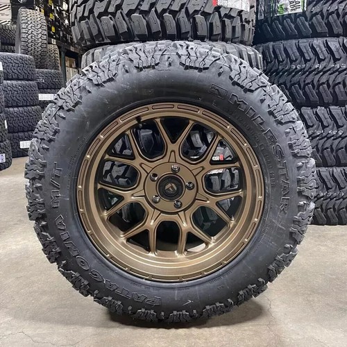 20x10 FUEL TECH D671 BRONZE WHEELS RIMS 35" MT TIRES FORD F150 SVT ...