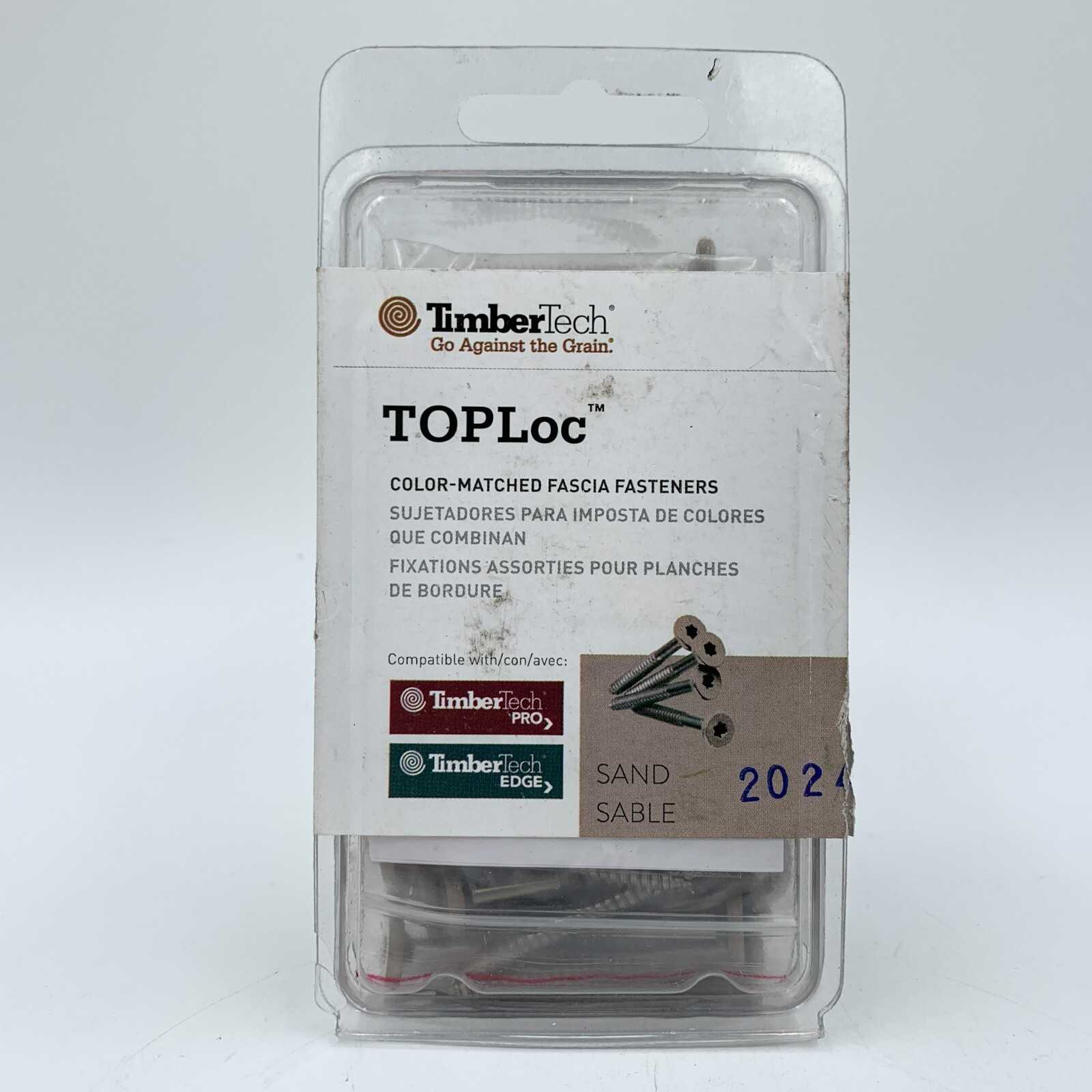 TimberTech TOPLoc Screws 100 Pcs Color Matched Sand T20 1-3/4" Deck ...