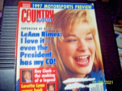 Country Weekly Magazine Jan 28 1997 Lee Ann Rimes Bad Label Tear Ships ...