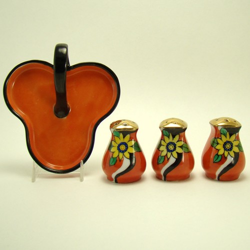 Porcelain Condiment Set - Four Piece - 1930's | eBay