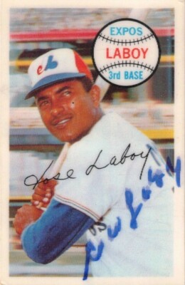 JOSE LABOY-MONTREAL EXPOS-XOGRAPHS-1970 #66 OF 75 -AUTOGRAPHED | eBay
