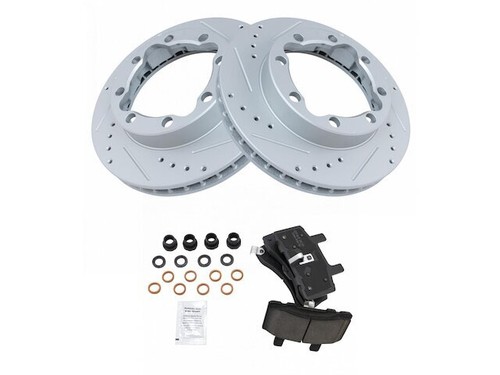 28JK83F Front Brake Pad and Rotor Kit Fits 1992-1999 Chevy K2500 ...