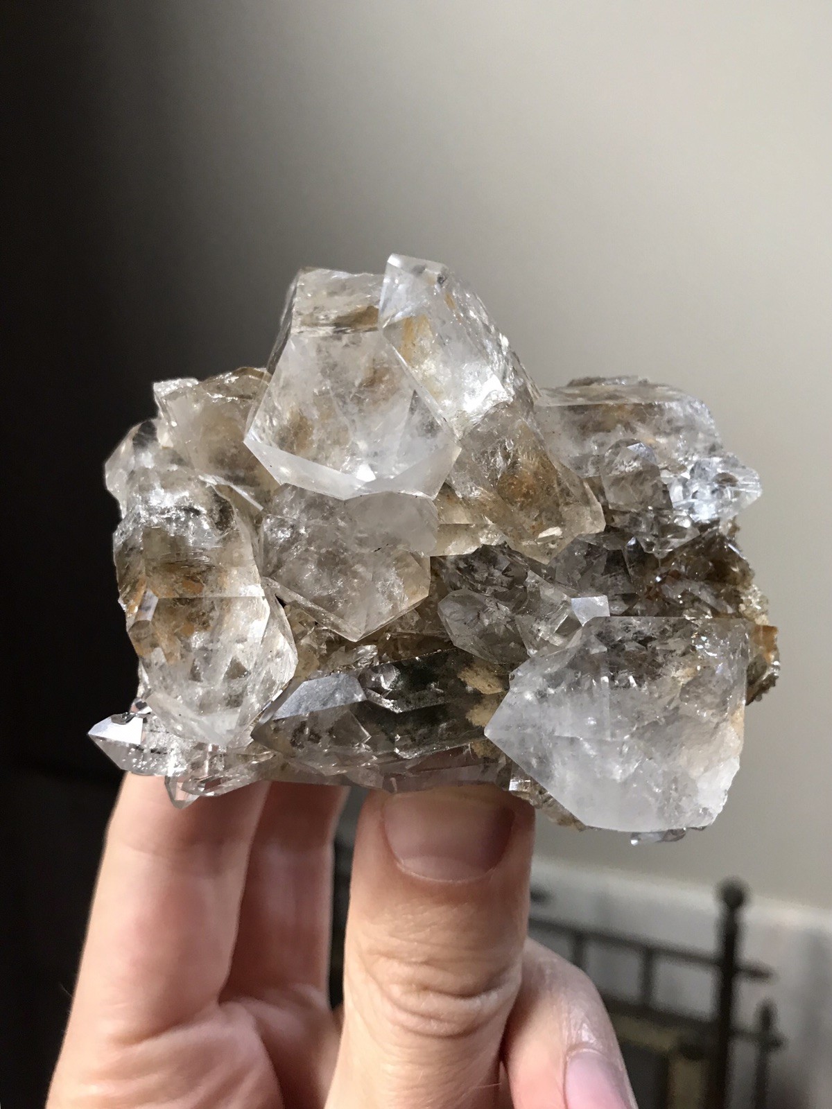 260g Inclusion Quartz Crystal Double Terminated Quartz Cluster Brazil ...