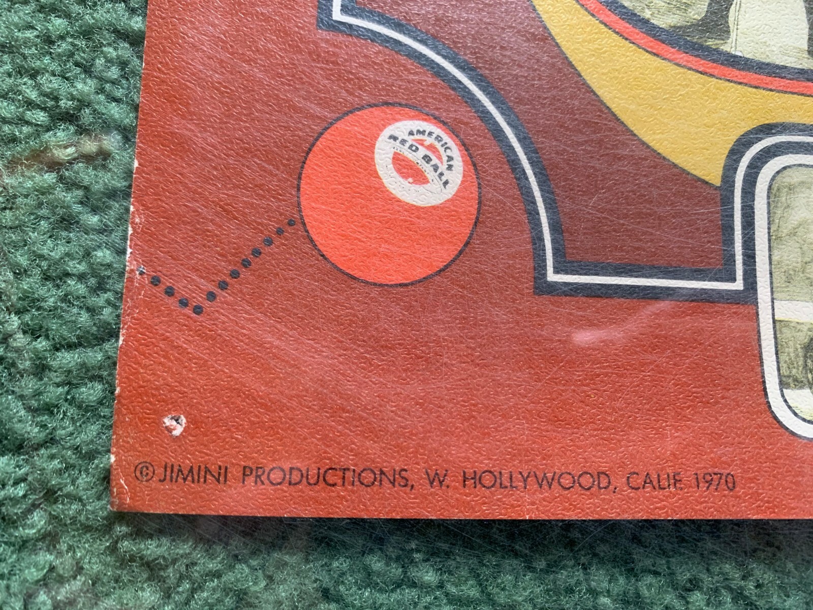 VINTAGE 1970 AMERICAN RED BALL MOVING CO. PRESENTS SPORTS CAST 20" X 28 ...