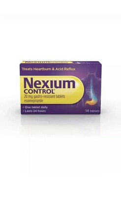 NEXIUM CONTROL 20MG GASTRO-RESISTANT TABLETS - 14 TABLETS, LONG EXPIRY ...