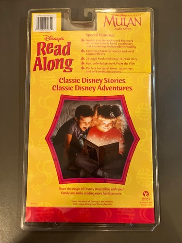Disney Mulan Read-Along Cassette & Book Included 1998 - ORIGINAL ...