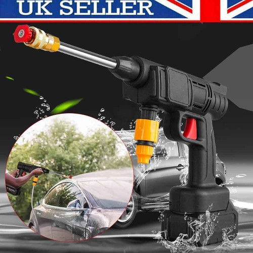 2 Battery Portable Cordless Car High Pressure Washer Jet Water Wash ...