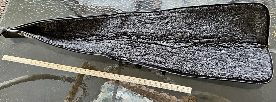 J.M. Bucheimer Vintage Gun Case Black/Tan W/Zipper And Handles 53 ...