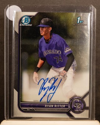 Ryan Ritter 2022 Bowman Chrome Draft 1st RC On Card Auto (B) | eBay