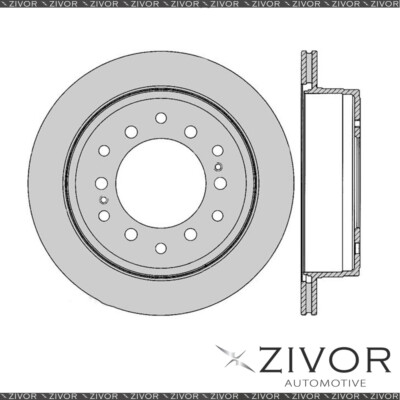 New PROTEX Rotor - Rear For TOYOTA LANDCRUISER KZJ95R 4D SUV 4WD 1996 ...