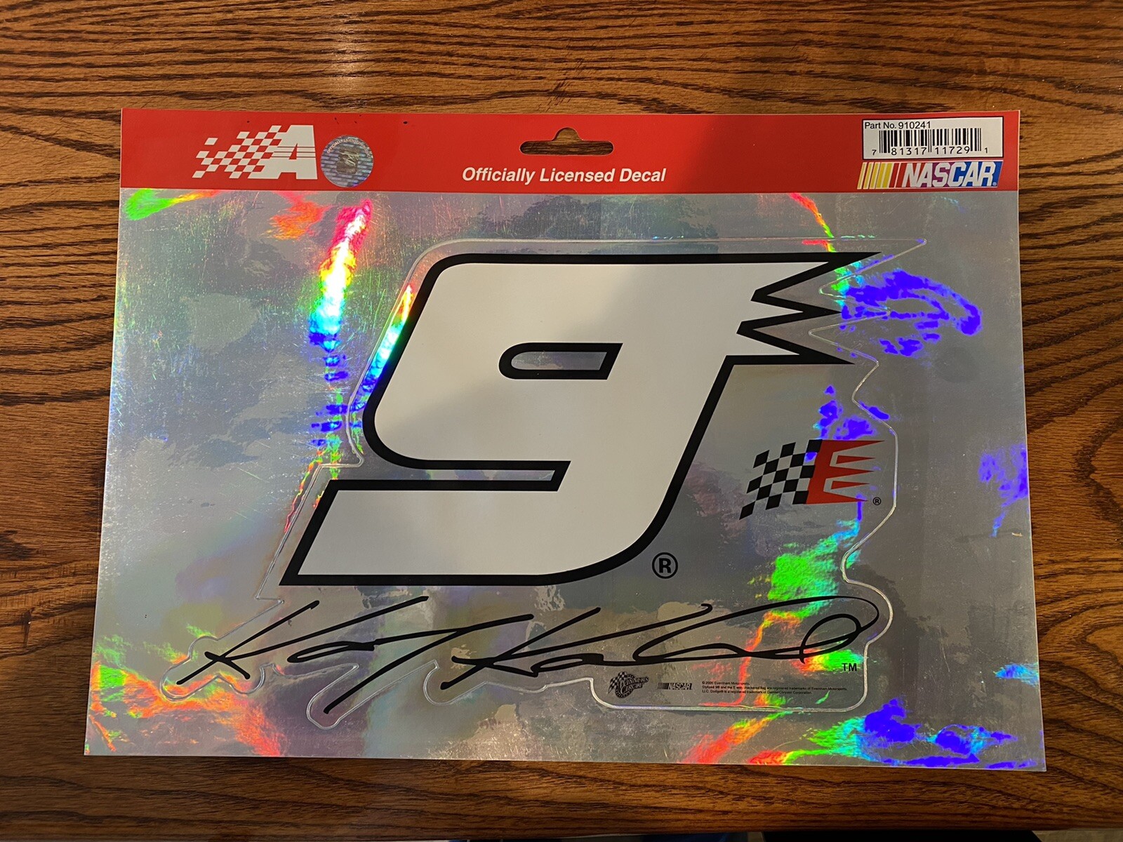 Kasey Kahne #9 Signature Foil ( 10”) Decal Officially Listened NASCAR ...