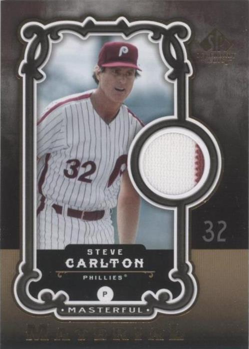 2007 SP Legendary Cuts - Masterful Material Steve Carlton #MM-SC (MEM ...