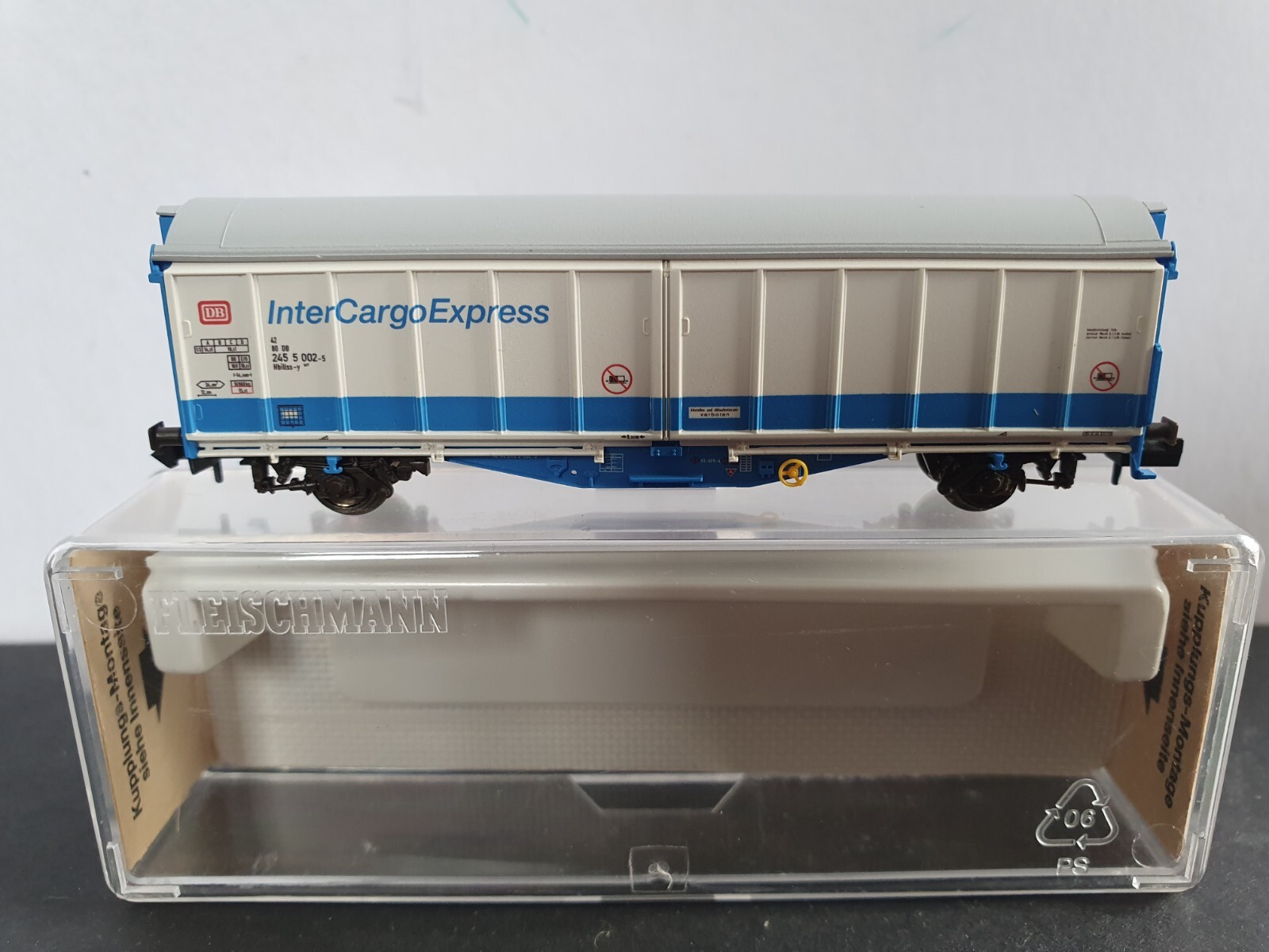 FLEISCHMANN 8370 K INTERCARGO EXPRESS FREIGHT CAR N GAUGE PICCOLO BOXED ...