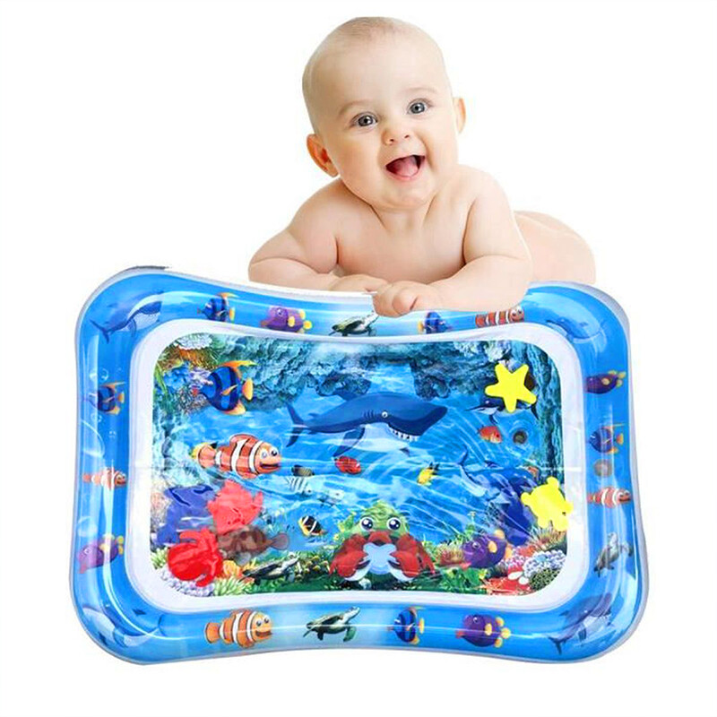 Baby Water Play Inflatable Mat Kids Children Infants Tummy Fun Time Sea ...