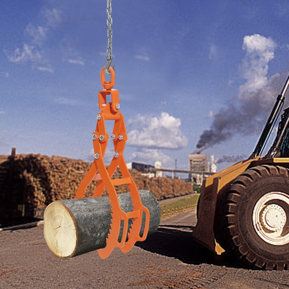 Steel Log Lifting Tongs Timber 4 Claw Log Tong Tongs for Log Lifting | eBay