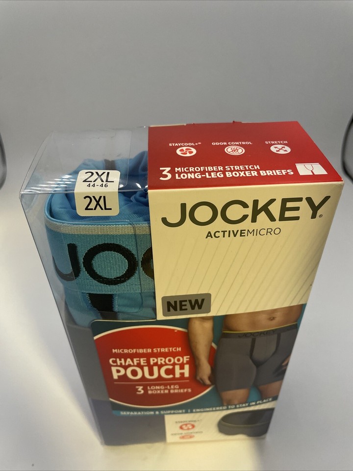Underwear Jockey Microfiber Long-leg Boxer Brief Size 2XL. | eBay