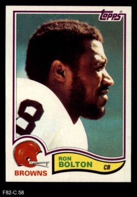 1982 Topps #58 Ron Bolton Browns-FB Norfolk St 8 - NM/MT | eBay