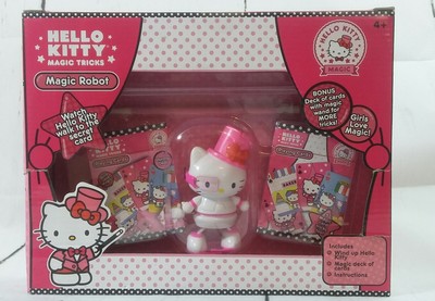 NEW HELLO KITTY MAGIC TRICKS MAGIC ROBOT SET with 2 DECKS OF CARDS ...
