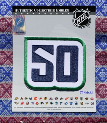 Vancouver Canucks 50th Anniversary Patch Collector NHL Official Blue ...