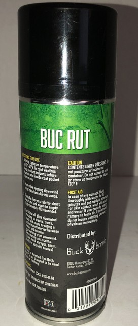 Buck Bomb Buc Rut Aerosol Model 200028 for sale online | eBay