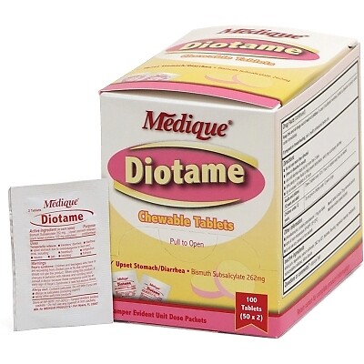 Medique 22033 Diotame Chewable Tablet For Diarrhea and Constipation | eBay