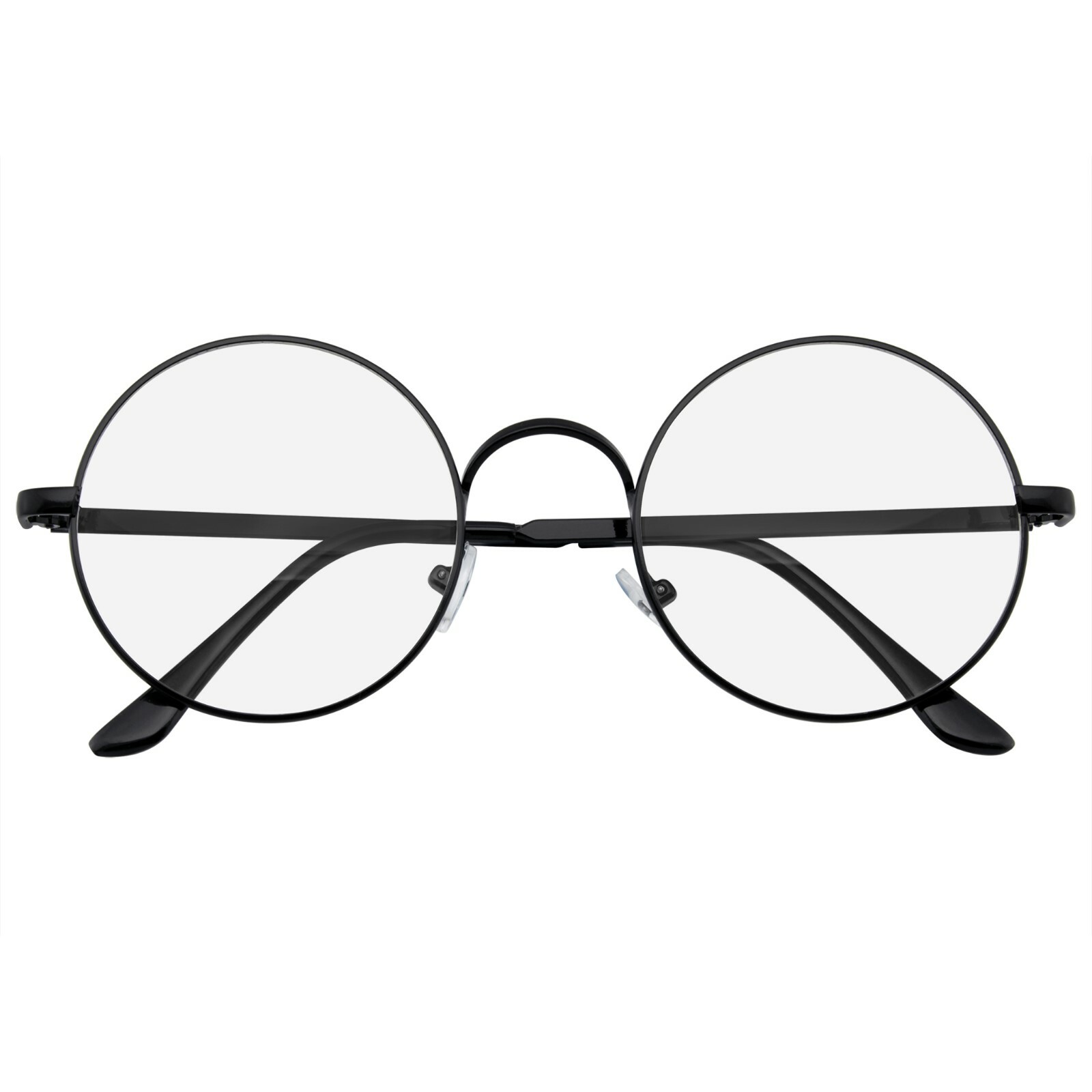 Round Glasses Retro Vintage Classic Round Metal Clear Lens Glasses W ...
