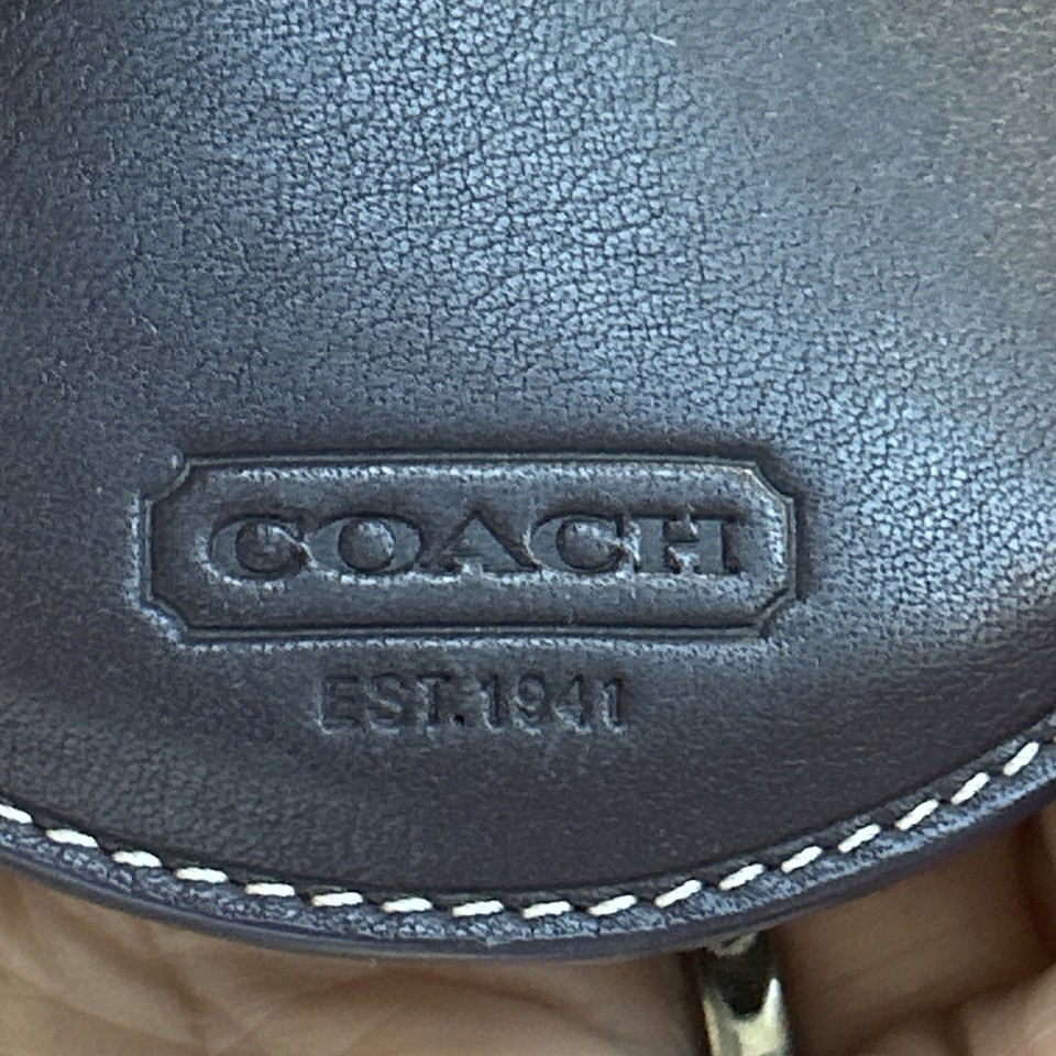 Vintage Coach Rare Plum Color Round Zipper Coin Purse | eBay UK