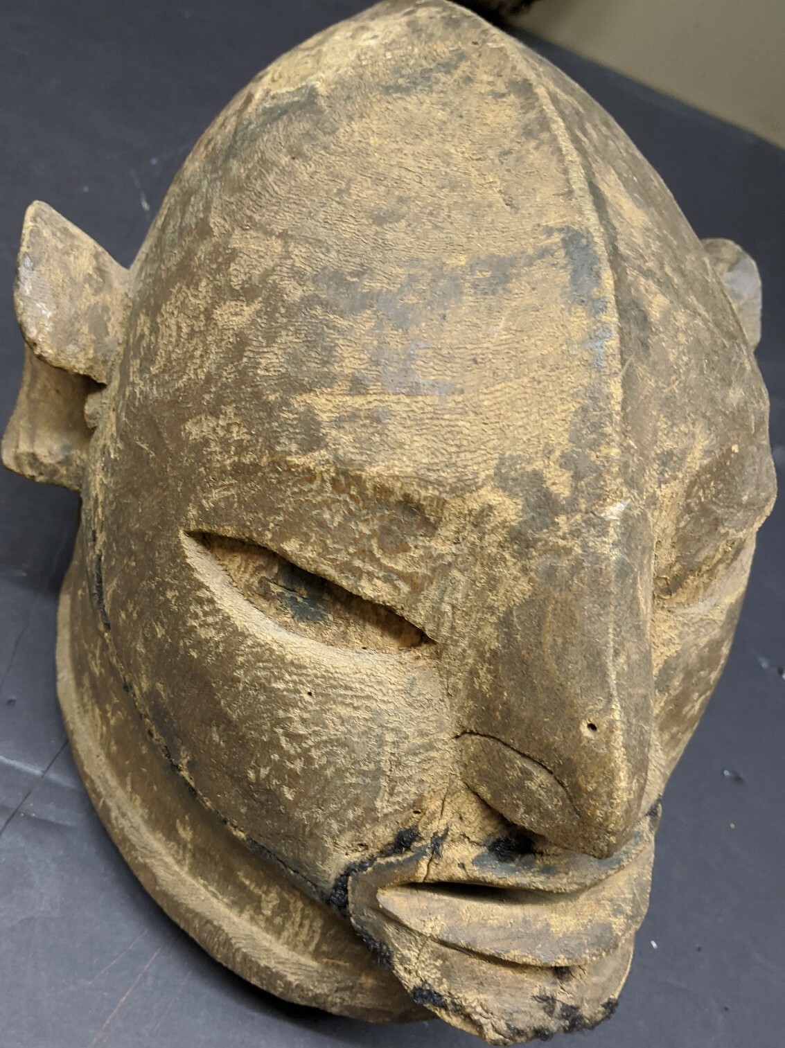 AFRICAN RARE MAKONDE LIPIKO WOOD HELMET DANCE MASK MOZAMBIQUE TANZANIA ...