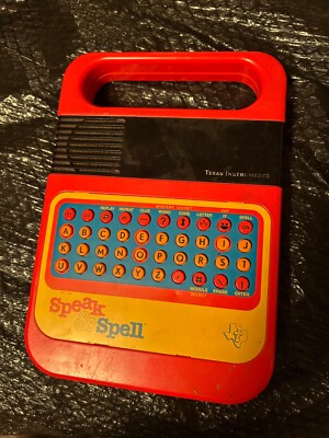 SPEAK AND SPELL vintage game from Texas Instruments,raised letters | eBay