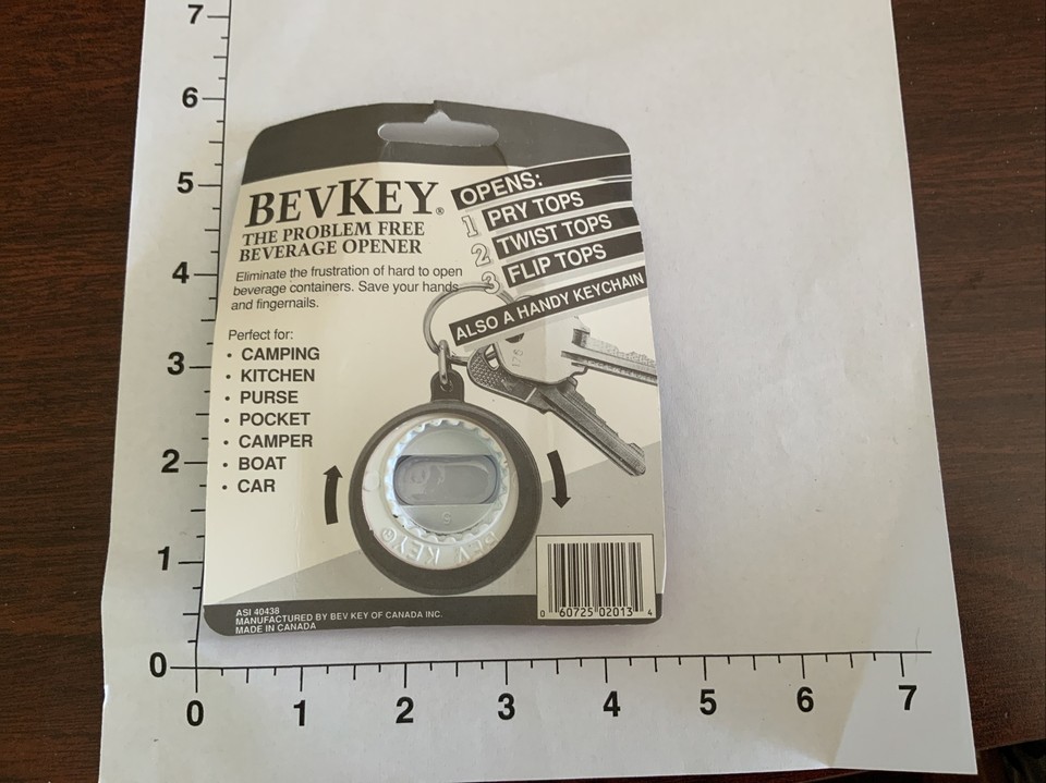 Vintage NOS Miller Lite Beer Bev Key® 3 in 1 Beer Can Bottle Opener ...