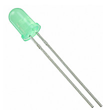Pack of 10 LTL-307GLC Green 569nm LED Indication - Discrete 1.9V Radial ...