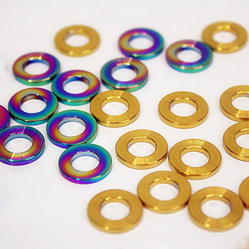 10pcs M5 M6 M8 M10 Titanium Alloy Shim Sheet Flat Gaskets Bolts screws ...