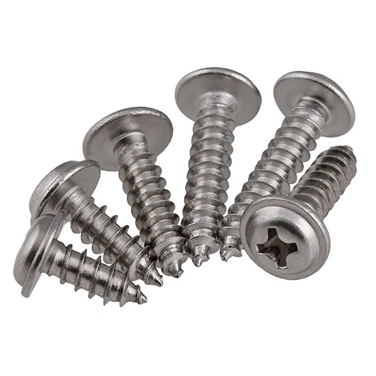 Stainless Steel Flanged Pan Head Phillips Self-Tapping Screws Tappers ...