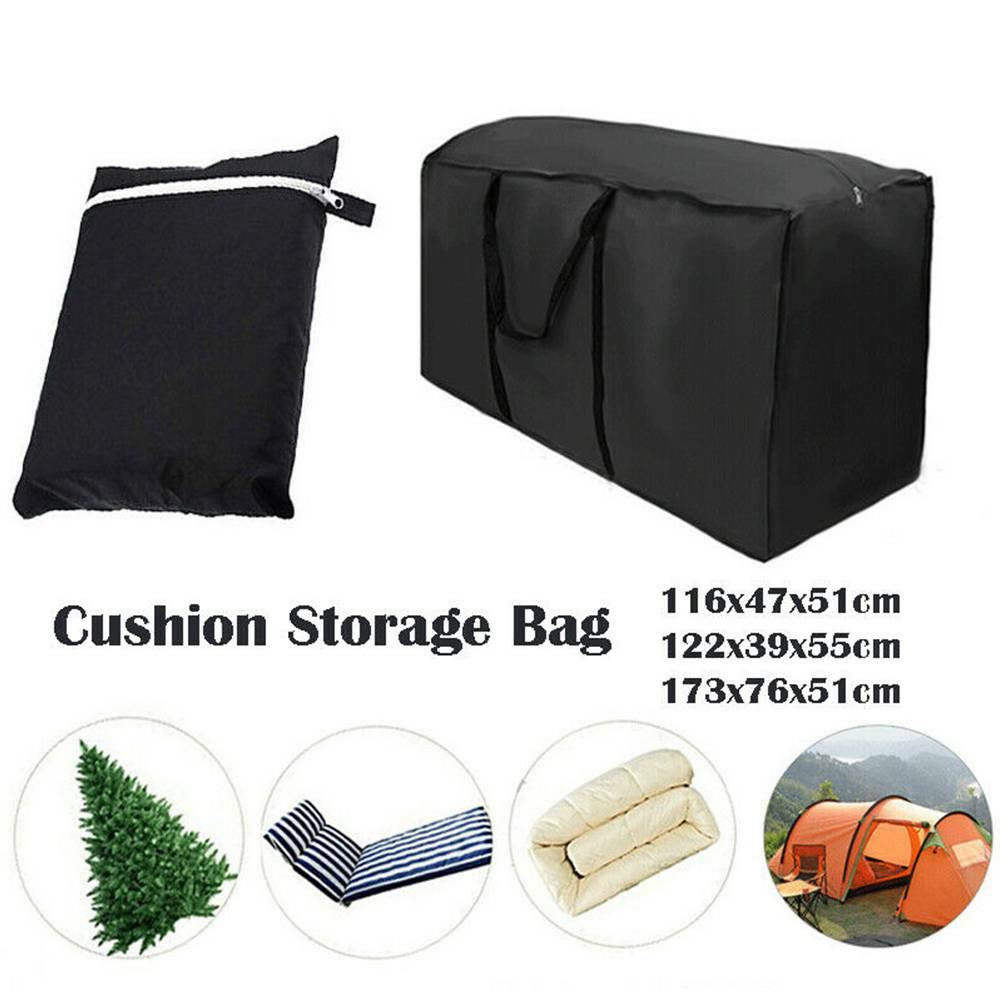 Outdoor Storage Bag Black Waterproof Extra Large Christmas Cushion Tree ...