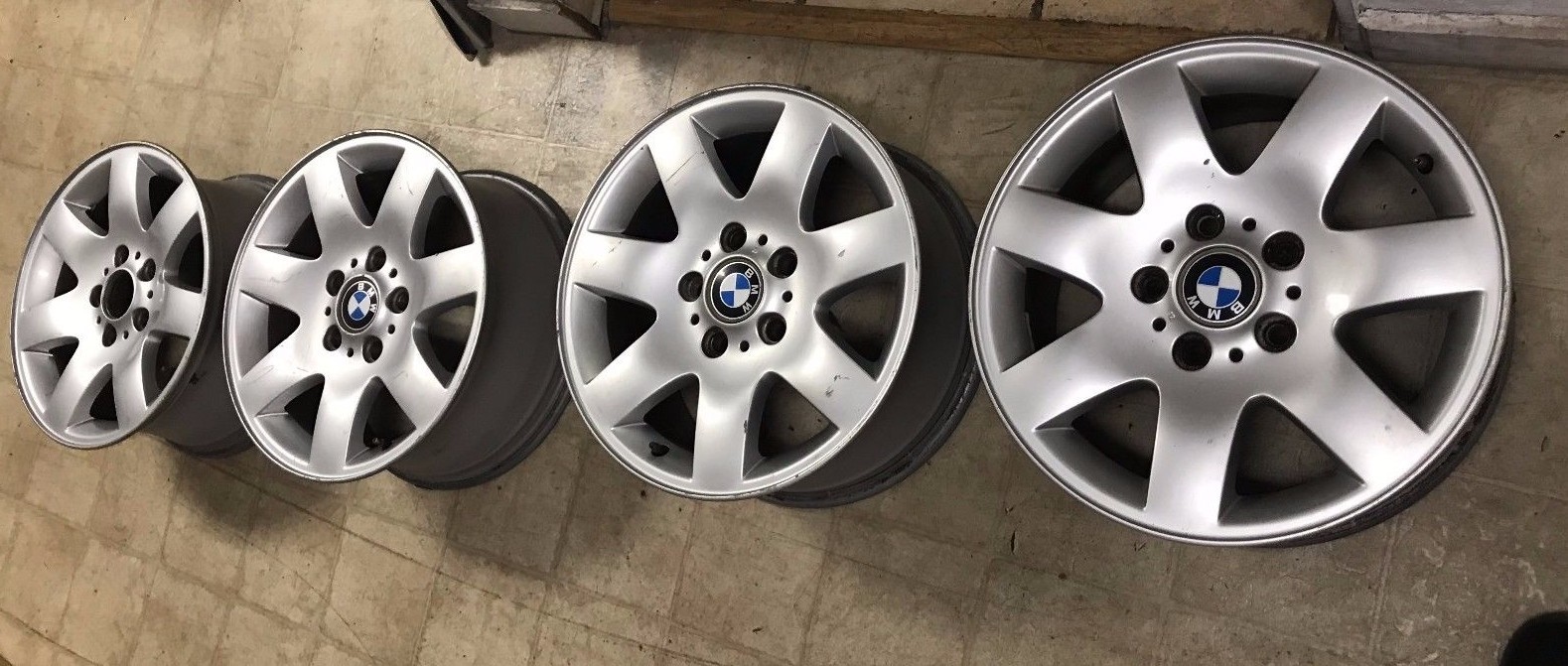 1999 2000 2001 2002 2003 2004 2005 BMW E36 16 INCH WHEEL SET 328i 325i ...