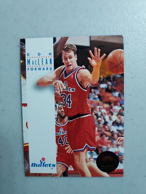 1993-94 Skybox Premium #184 Don MacLean Washington Bullets NBA ...