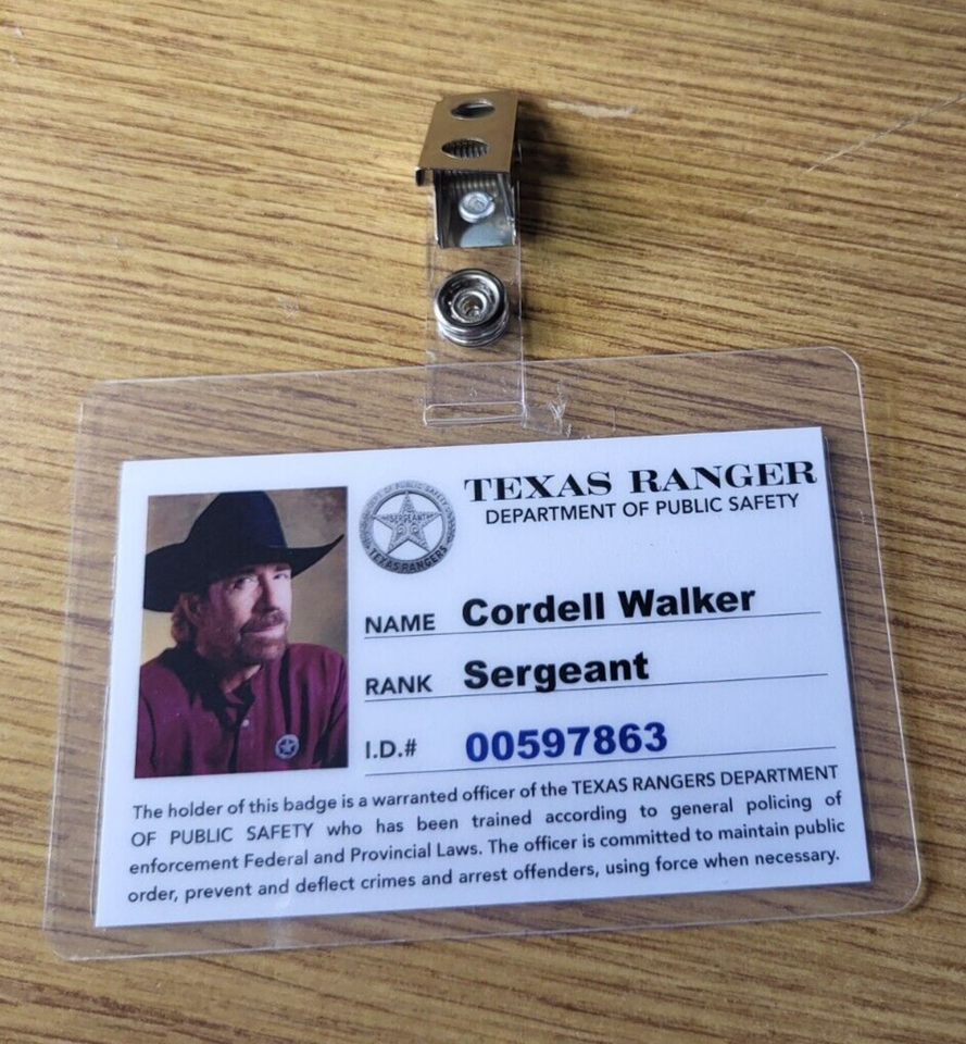 Walker Texas Ranger TV Series ID Badge-Cordell Walker Hat Cosplay prop ...