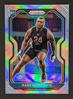 Raekwon Davis Rookie RC Miami Dolphins 2020 Panini Prizm Silver Prizms ...