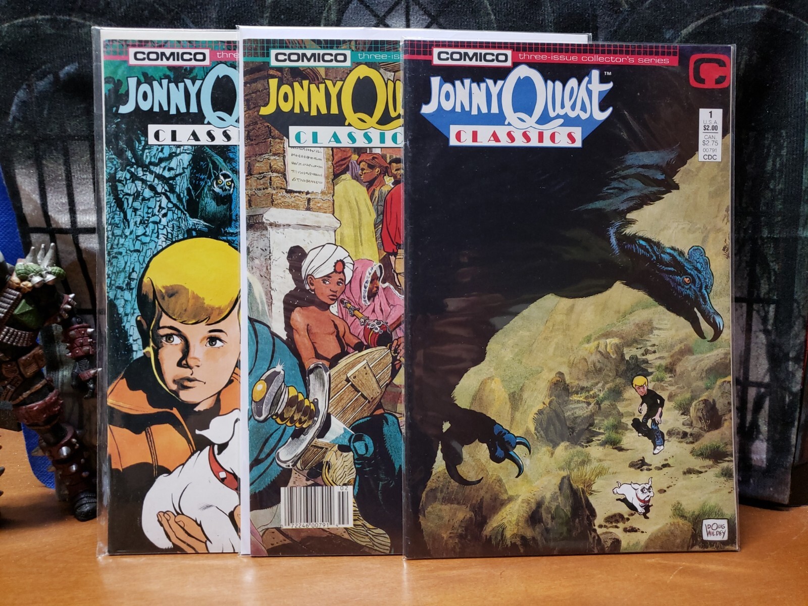 Comico Comic Book Johnny Quest #1,2,3, VF July 1987 Full Collector’s ...