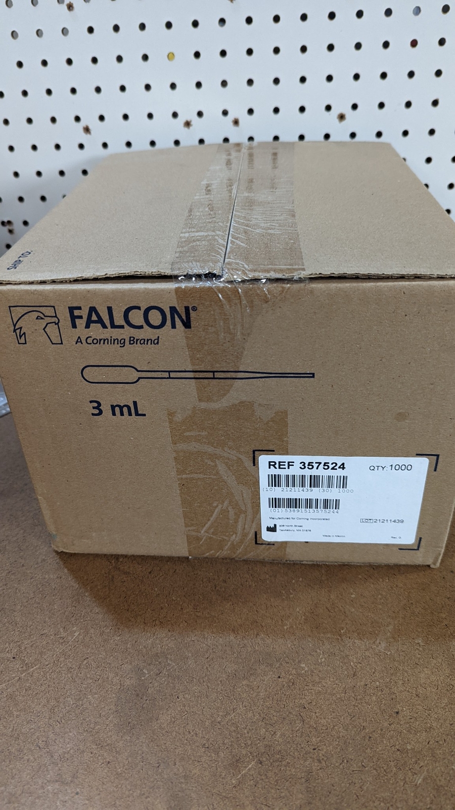 Case of 1000 Corning Falcon 357524 3 ml Transfer Pipette 1 & 2 ml ...