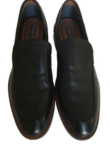 ASTON GREY COLLECTION Mens Shoes Size 12 Black Slip on Loafer Salkin ...