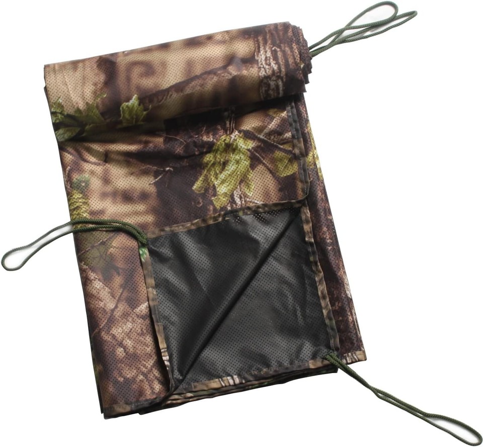 One Way See Through Camouflage Mesh Camo Netting 5FTX6.5Ft Natural ...