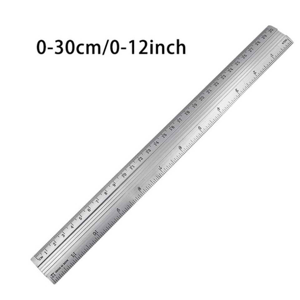 Aluminum Alloy Ruler Dual Scale Ruler Aluminum Alloy Dual Scale ...