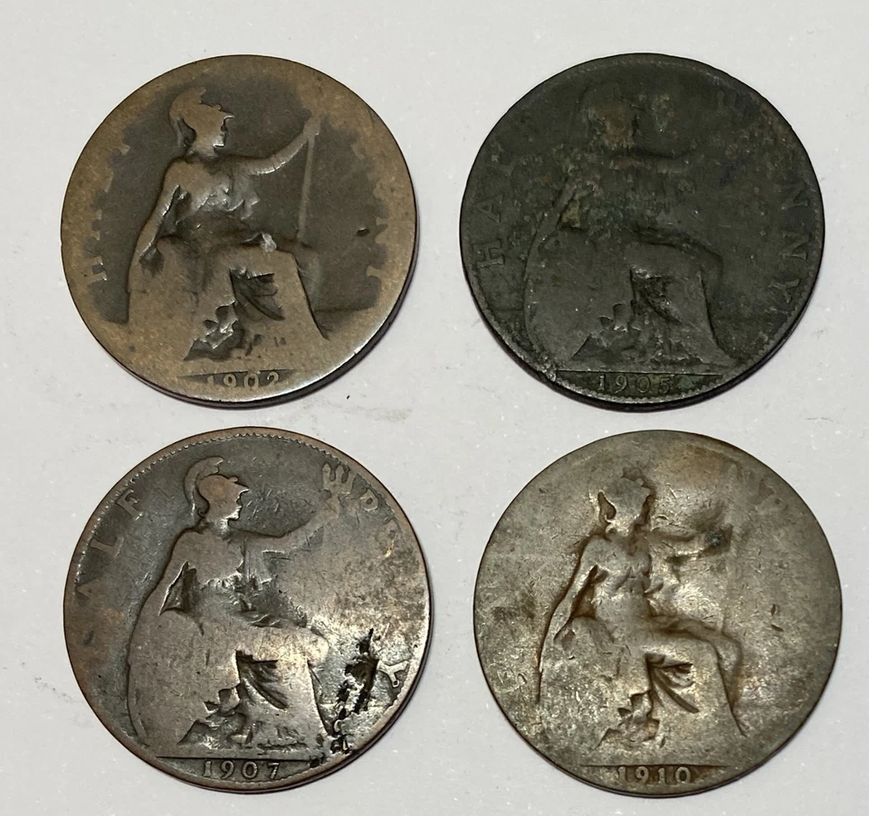 Edward VII Half-Penny Coins (1902-1910) for sale | eBay UK
