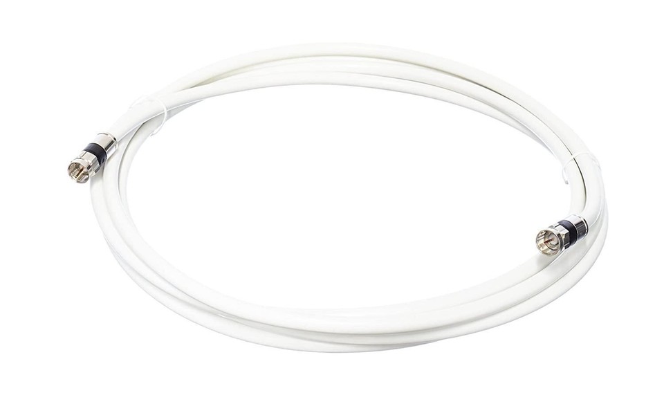 White, High Speed RG6 Coax, High Frequency Coaxial Cable, 30 Feet (9 ...