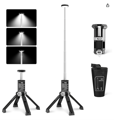 Telescopic Camping Light, 20000mAh Power Camping Lantern Rechargeable ...