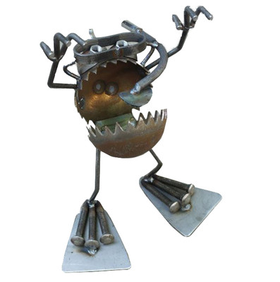 Sugarpost Gnome Be Gone Swimming Scuba Diver Outdoor Garden Welded ...