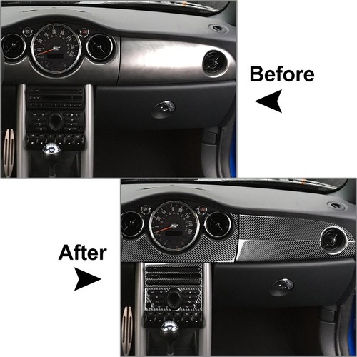 6Pcs Center Console Dashboard Panel Cover For BMW Mini Cooper R50 R53 ...
