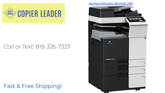 Konica Minolta Bizhub C258 Copier Printer Scanner for sale online | eBay