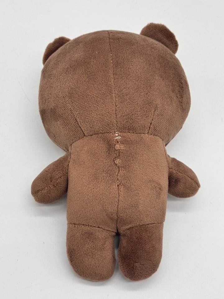LINE FRIENDS by Gund Bear Brown Plush 9" Tall - Embroidered Eyes, Nose ...